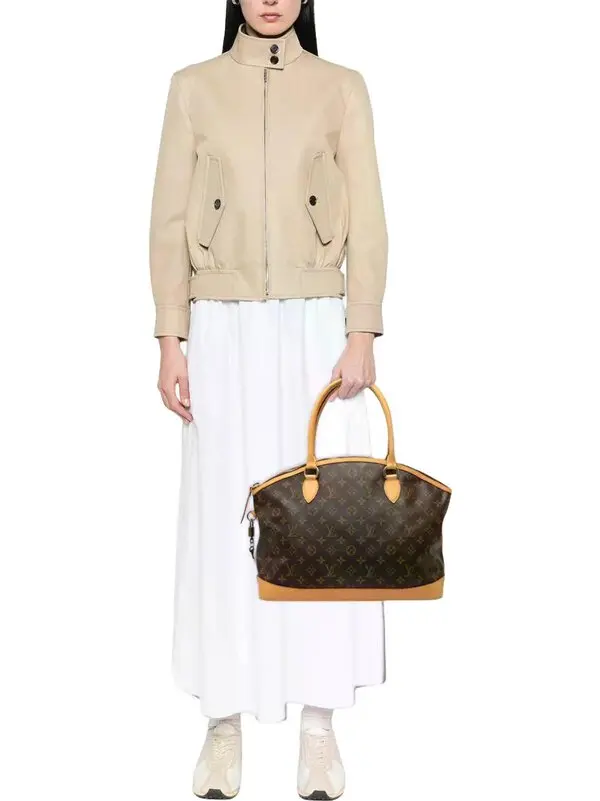 LOUIS VUITTON Monogram Lockit Horizontal Handbag - Brown