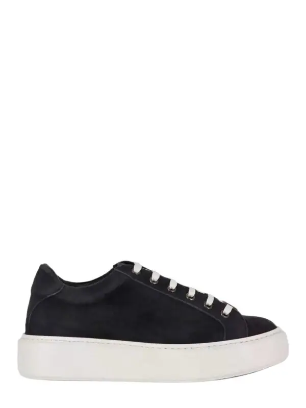 Isaia Lace-up Suede Sneakers - Blue