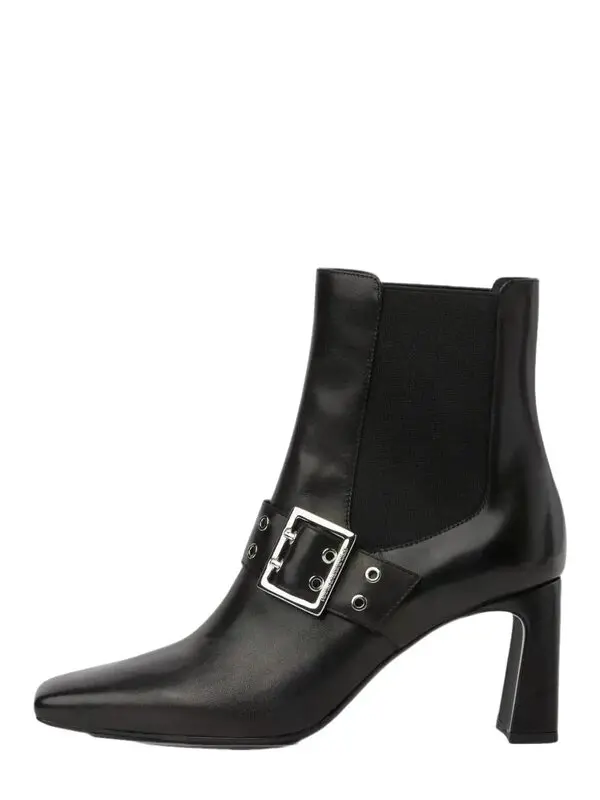Karl Lagerfeld Chelsea Buckle Boots - Black