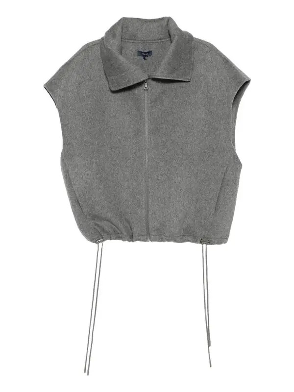 Soeur Juno Funnel-neck Gilet - Grey