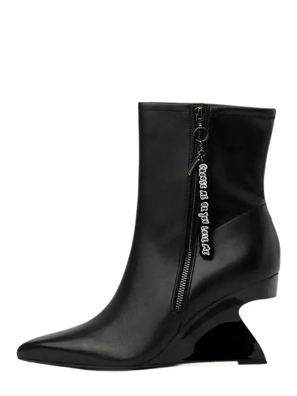 Karl Lagerfeld Waverly Midi Zip Boots - Black