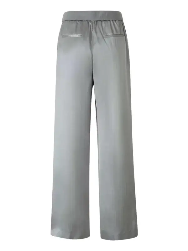 Peserico Drawstring-waist Wide-leg Trousers - Grey
