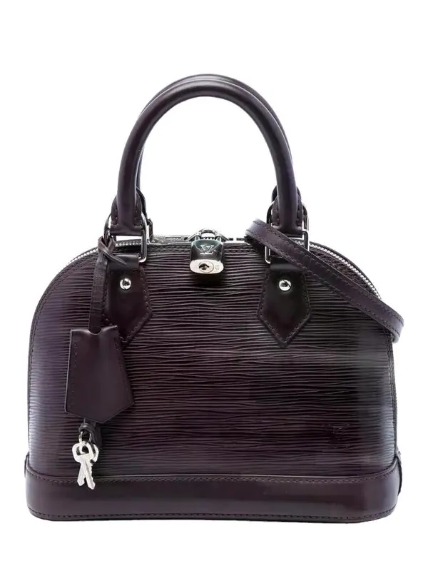 LOUIS VUITTON 2013 Epi Alma Bb Satchel - Purple