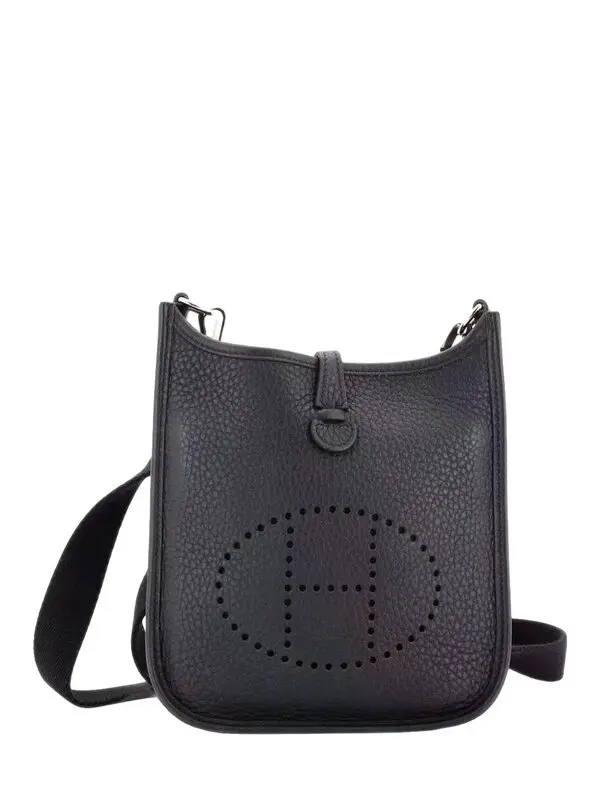 Hermès Evelyne Bag Gen Iii Clemence Tpm Crossbody Bag - Black