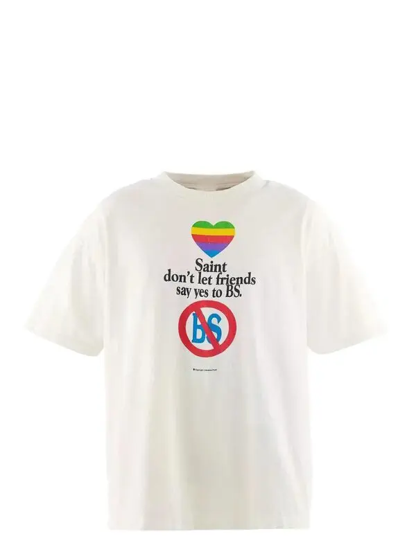 SAINT MXXXXXX Graphic Print T-shirt - White