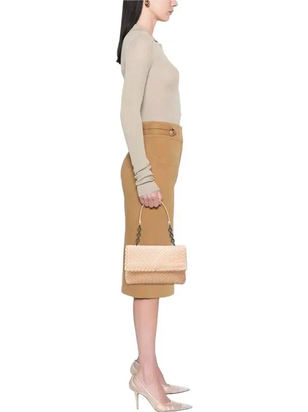 Bottega Veneta Small Nappa Olimpia Shoulder Bag - Pink