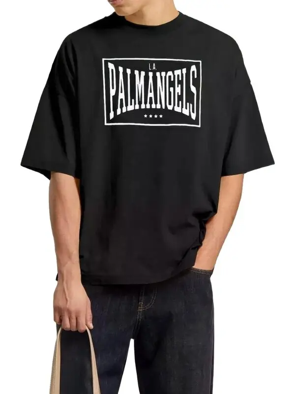 Palm Angels Retro Box Logo Loose T-shirt - Black