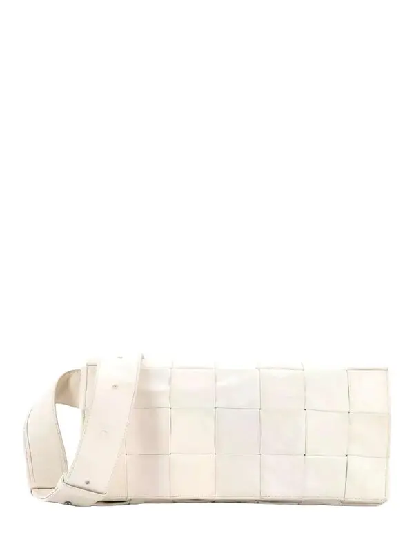 Bottega Veneta Stretch Cassette Maxi Intrecciato Leather Large Crossbody Bag - Neutrals