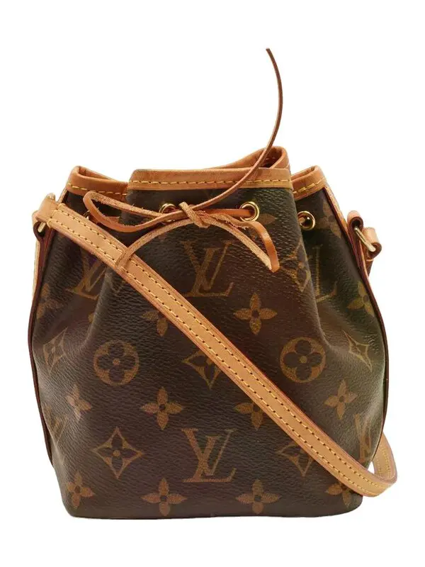 LOUIS VUITTON 2019 Nano Noé Monogram Bucket Bag - Brown