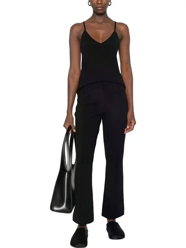Eric Bompard Milano Bootcut Trousers - Black