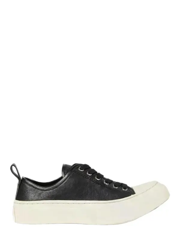 ANN DEMEULEMEESTER Grained Calf Leather Sneakers - Black