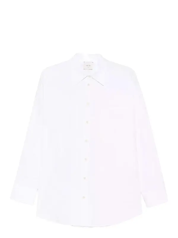 ALYSI Button-up Shirt With Chest Pocket - White
