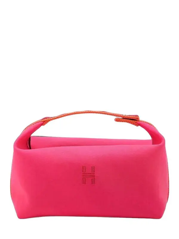 Hermès Toile Bride A Brac Case Vanity Bag - Pink