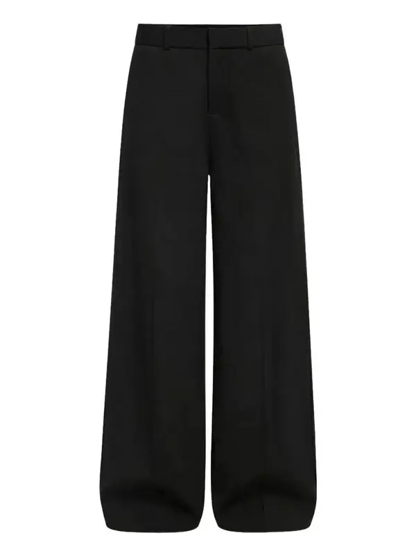 CHATS BY C.DAM Raised-stitch Pegged Trousers - Black