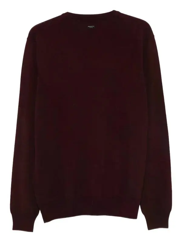 Corneliani Crew Neck Long-sleeve Sweater - Red