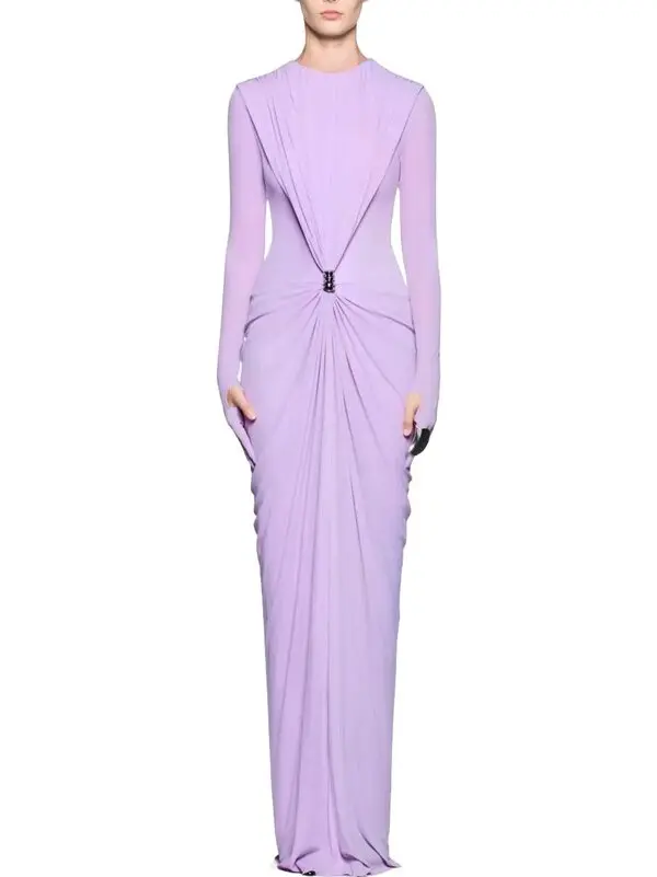 CHATS BY C.DAM Zayra Ruched Maxi Dress - Purple