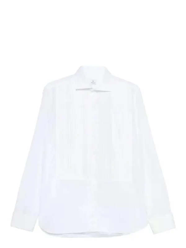 TRUZZI Pleated-bib Shirt - White