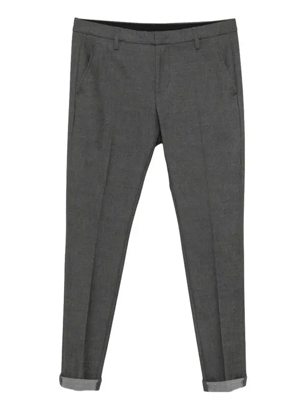 DONDUP Gaubert Slim-fit Turned-up Chino Trousers - Grey