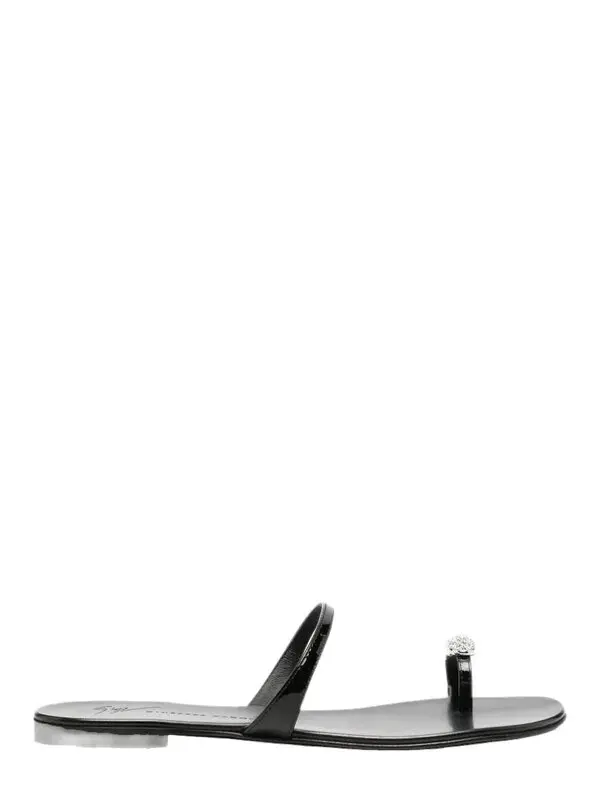 GIUSEPPE ZANOTTI Crystal-embellished Sandals - Black