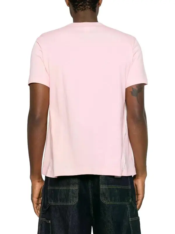 Comme Des Garçons Zip-detail T-shirt - Pink