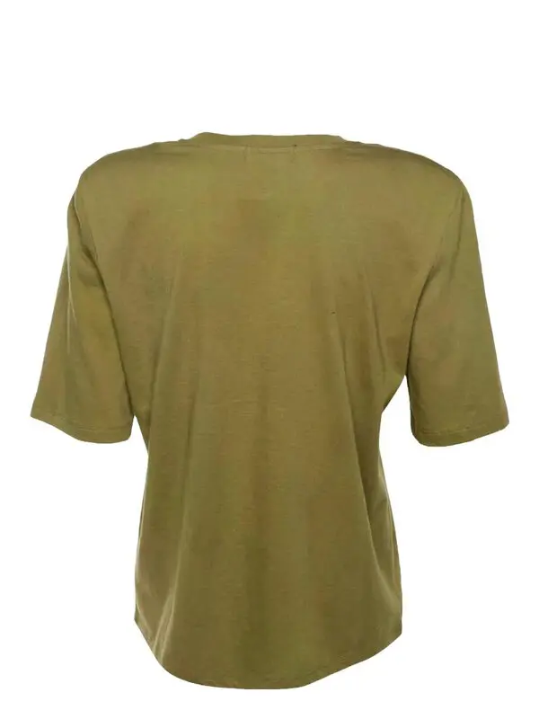 THE FRANKIE SHOP Padded Shoulder T-shirt - Green