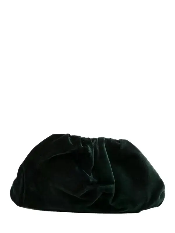 Antonelli Firenze Ruched Clutch Bag - Green