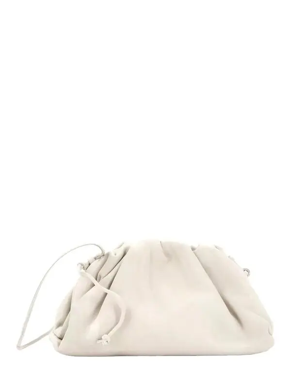Bottega Veneta The Pouch Leather Mini Crossbody Bag - Neutrals
