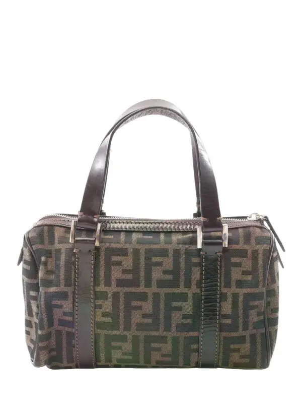 Fendi Zucca Boston Bag - Brown