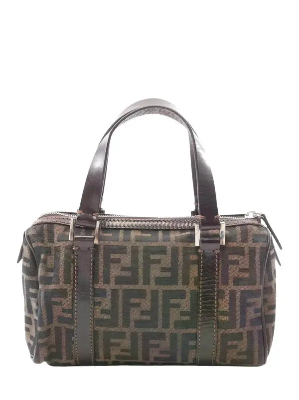 Fendi Zucca Boston Bag - Brown