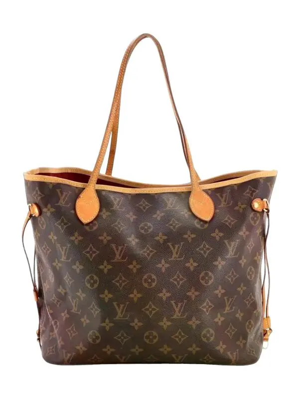 LOUIS VUITTON Neverfull Nm Monogram Canvas Mm Tote Bag - Brown
