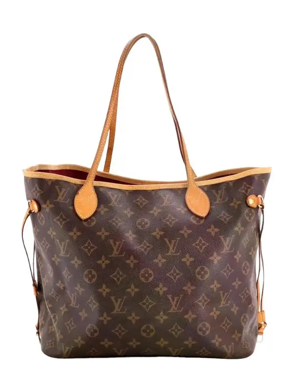 LOUIS VUITTON Neverfull Nm Monogram Canvas Mm Tote Bag - Brown
