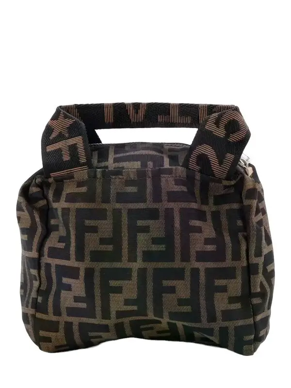 Fendi Vintage 1925 Cosmetic Zucca Canvas Mini Tote Bag - Brown