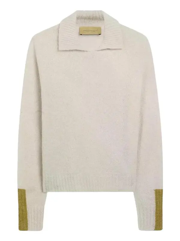 Momoni Glampi Colour-block Sweater - Neutrals