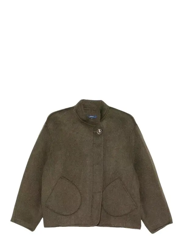 Soeur High-neck Jacket - Green