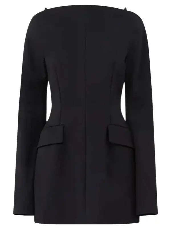 Sportmax Cady Fitted Mini Dress - Black