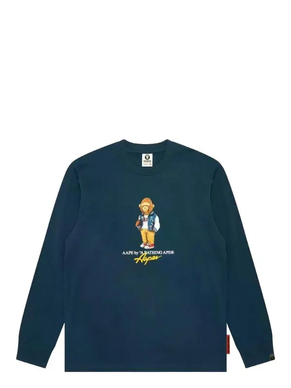 AAPE BY *A BATHING APE Aaper Graphic-print T-shirt - Blue