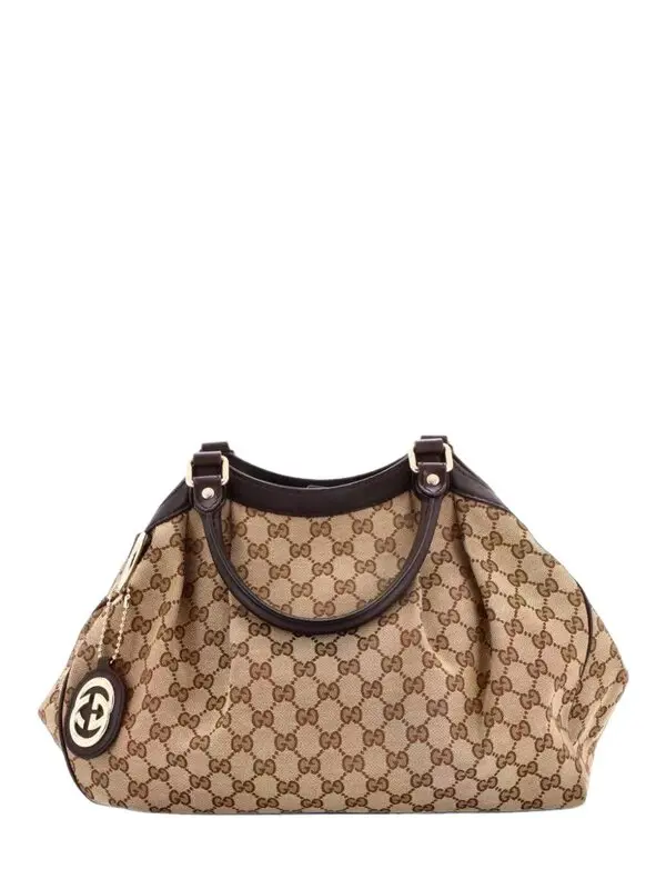 Gucci Sukey Gg Canvas Medium Tote Bag - Brown