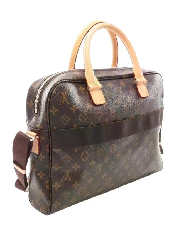 LOUIS VUITTON 2016 Monogram Horizon Briefcase Business Bag - Brown