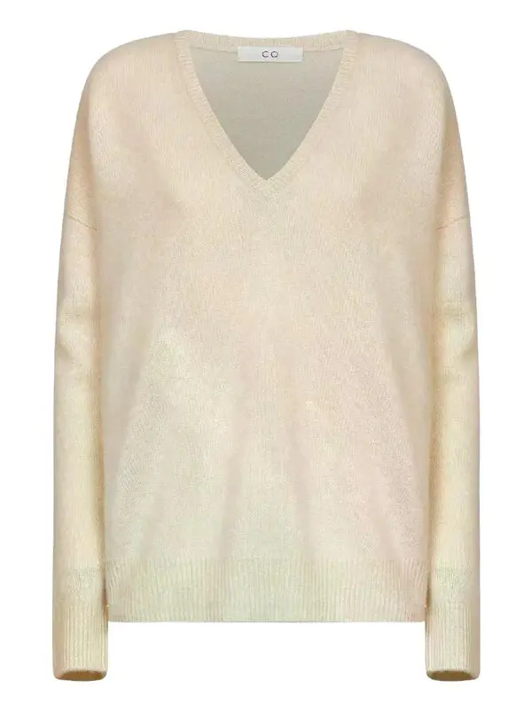 Co V-neck Cashmere Sweater - Neutrals