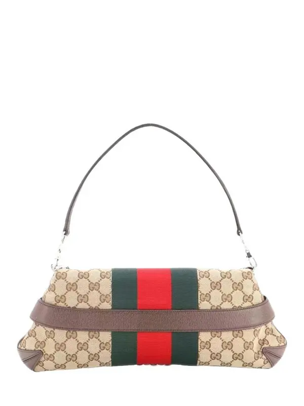 Gucci Horsebit Chain Shoulder Bag - Brown