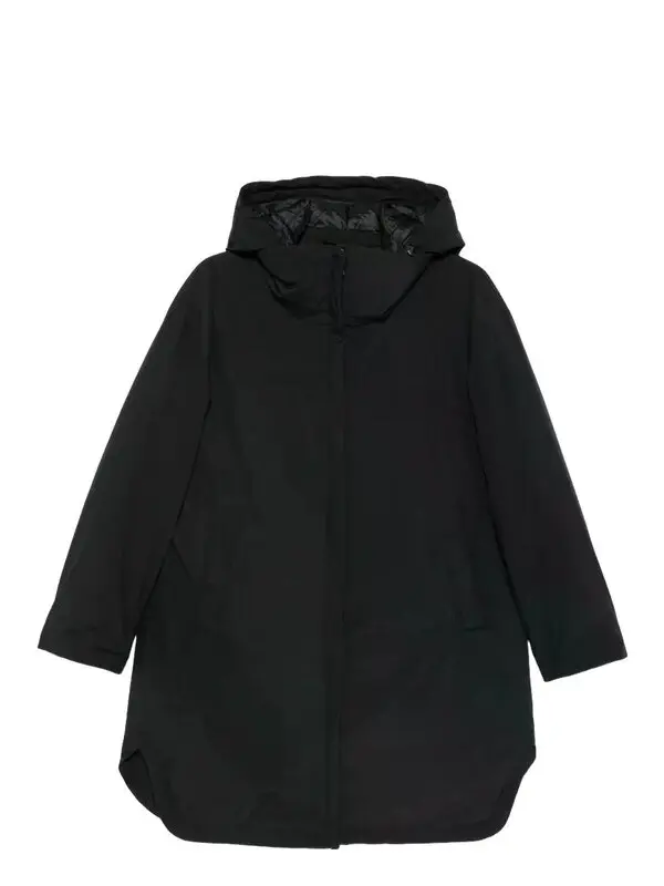 Herno Hooded Zip-up Jacket - Black