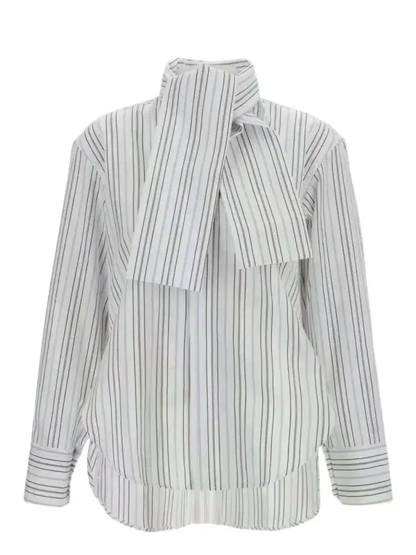Plan C Striped Shirt - White
