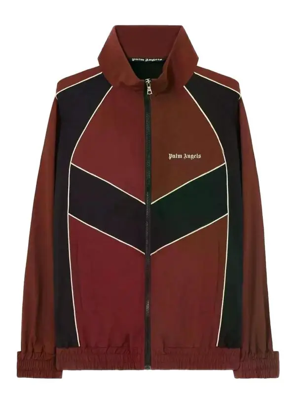Palm Angels Colour-block Windbreaker Jacket - Brown