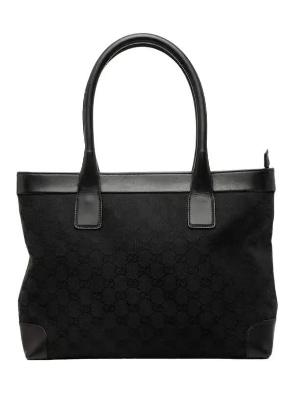Gucci 2000-2015 Gg Canvas Tote Bag - Black