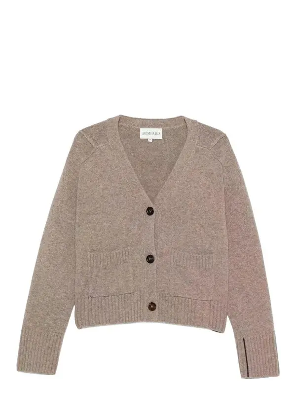 Eric Bompard V-neck Patch-pocket Cardigan - Neutrals