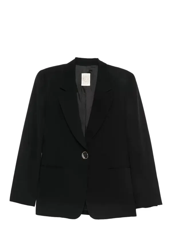 Gianfranco Ferre Single-button Blazer - Black