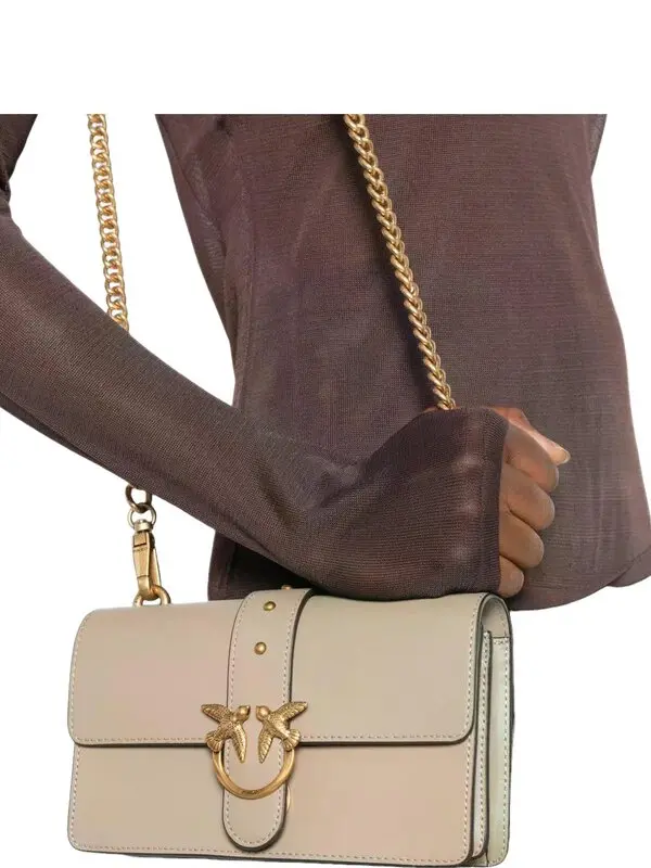 Pinko Small Love Birds Cross Body Bag - Grey