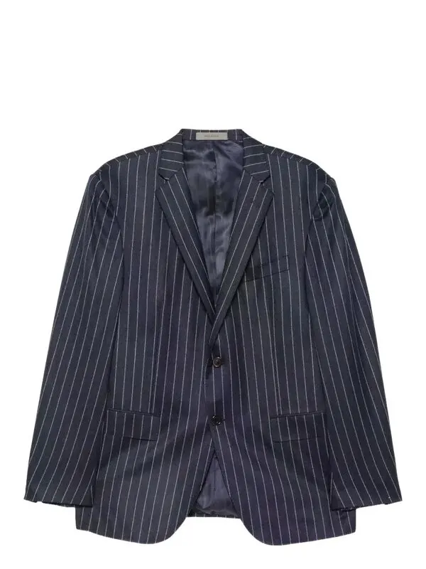 Corneliani Pinstripe-pattern Single-breasted Suit - Blue