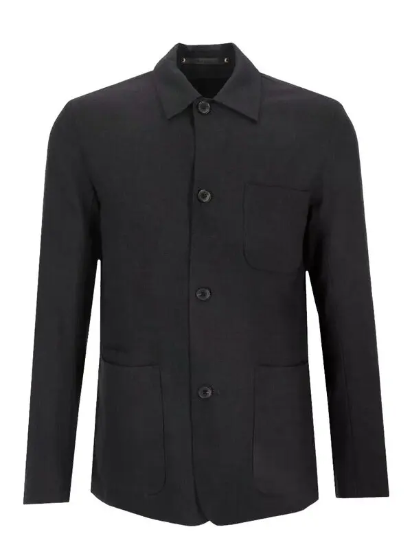 Paul Smith Single-breasted Wool Jacket - Grey