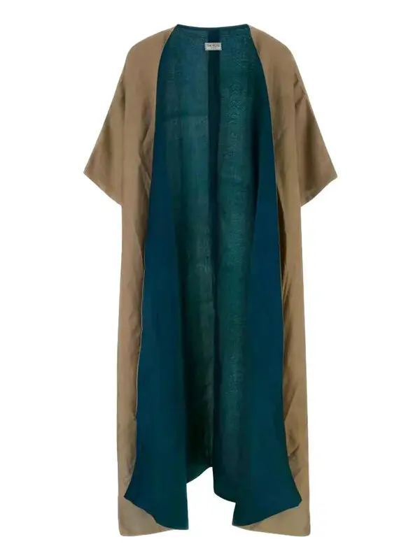 THE ROSE IBIZA Silk-blend Two-tone Kimono - Neutrals